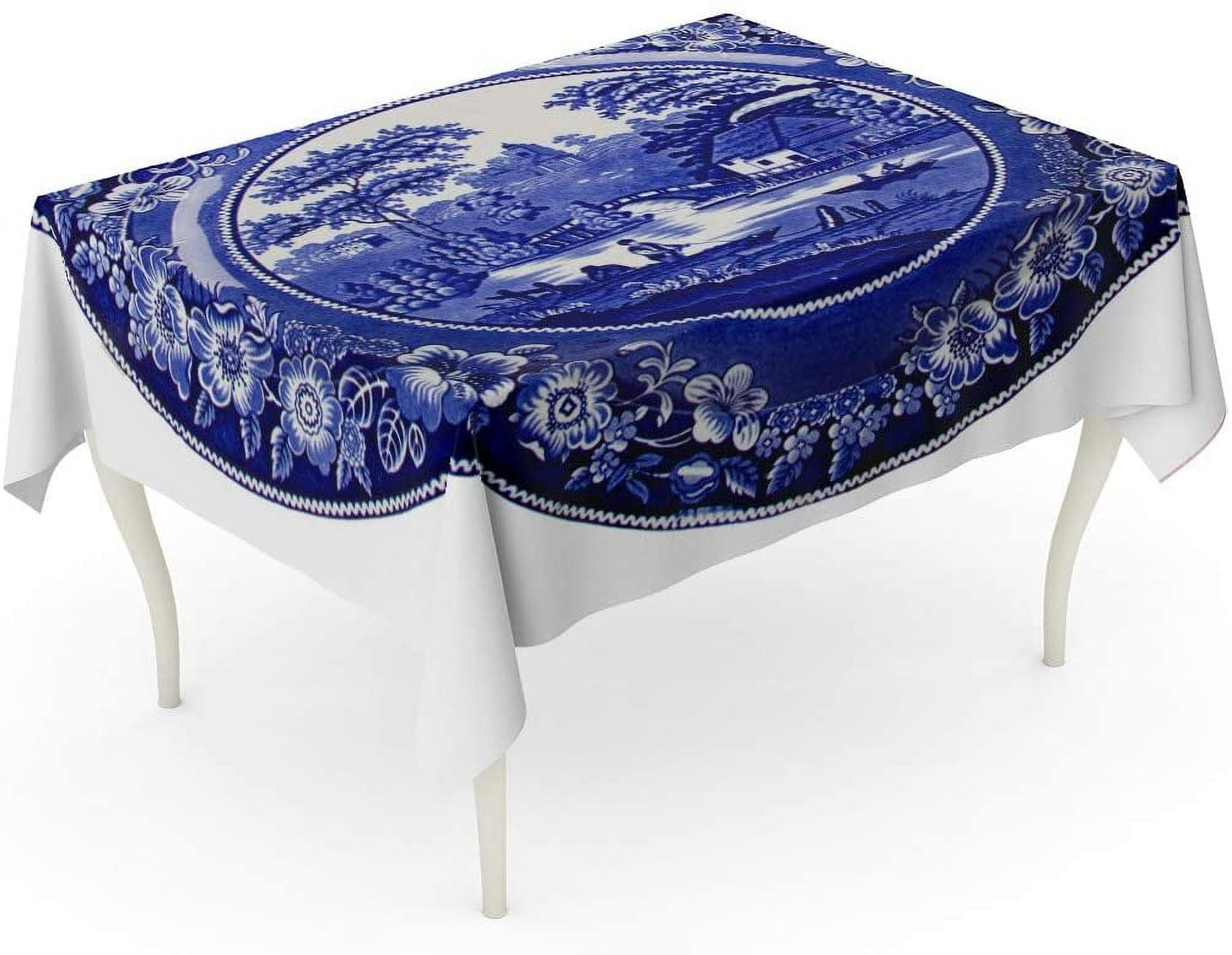 Blue Very Plate Porcelain Pottery Antique White Holland Table Cloth ...