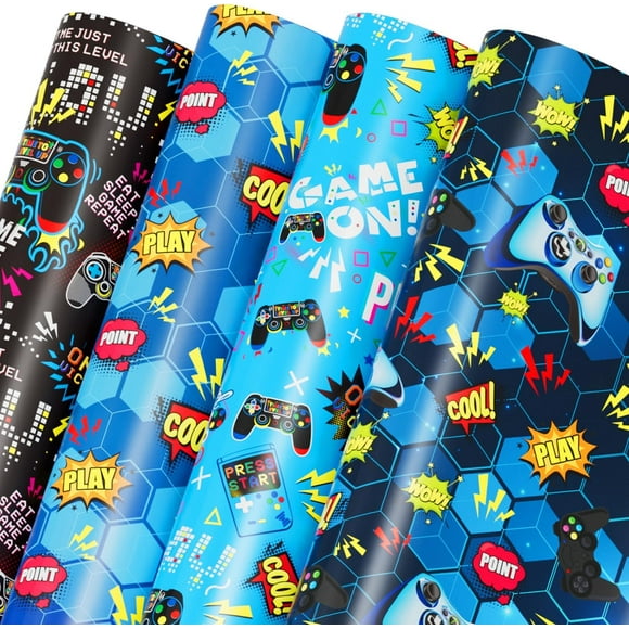 Video Game Christmas Wrapping Paper
