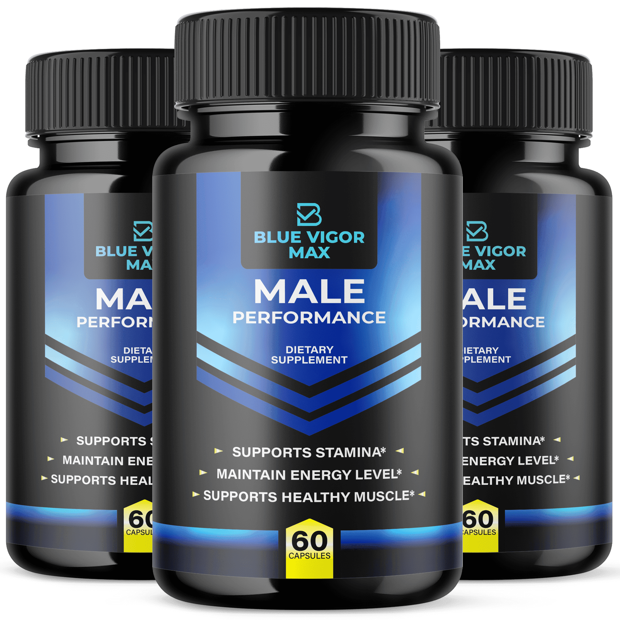 Blue Vigor Max Advanced Formula Pills All Natural Vitamin Supplement ...