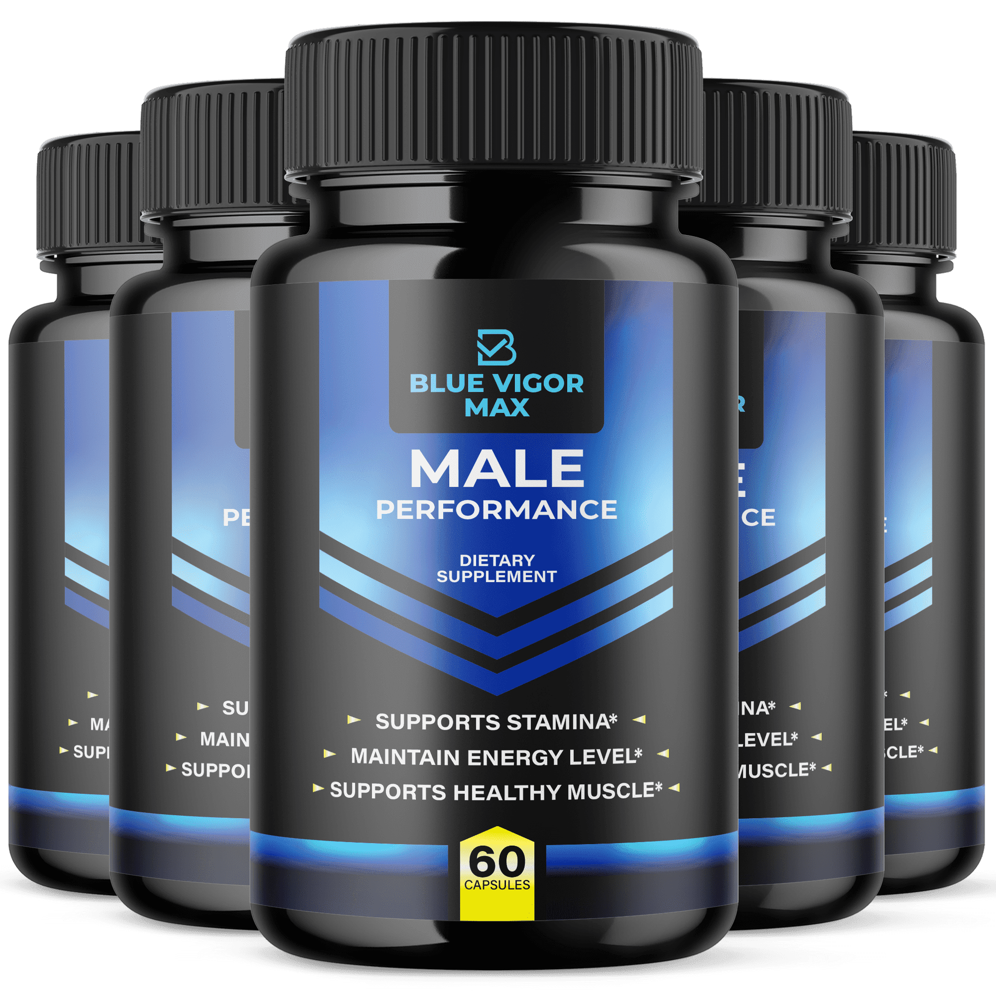 Blue Vigor Max Advanced Formula Pills All Natural Vitamin Supplement ...