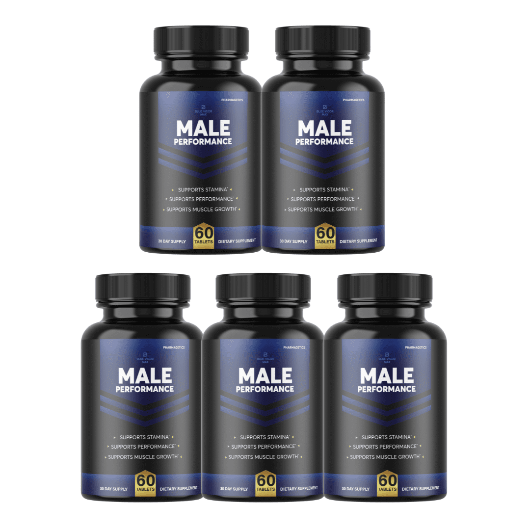 Blue Vigor Max Pills for Men Enhancement Pills Performance - 5 Bottles ...