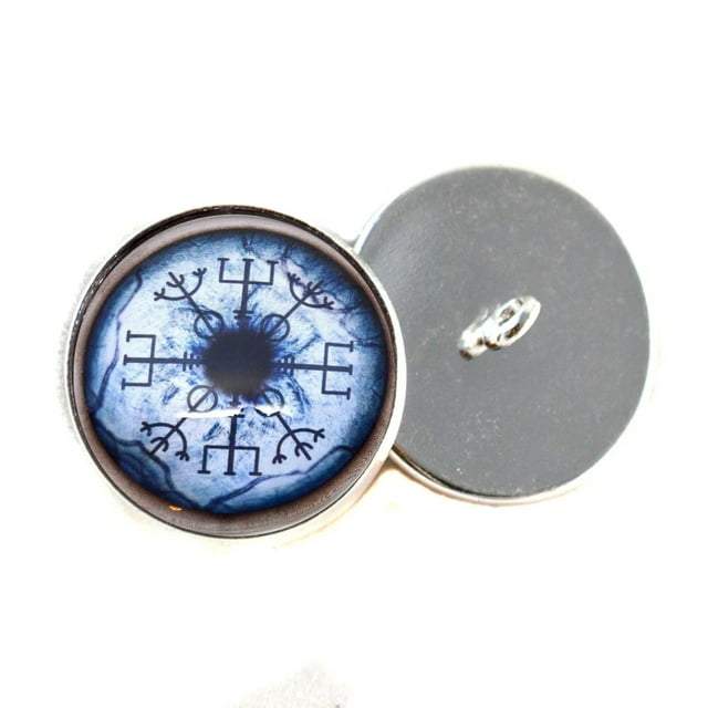 Blue Viking Compass Sew-On Button Glass Eyes - Walmart.com