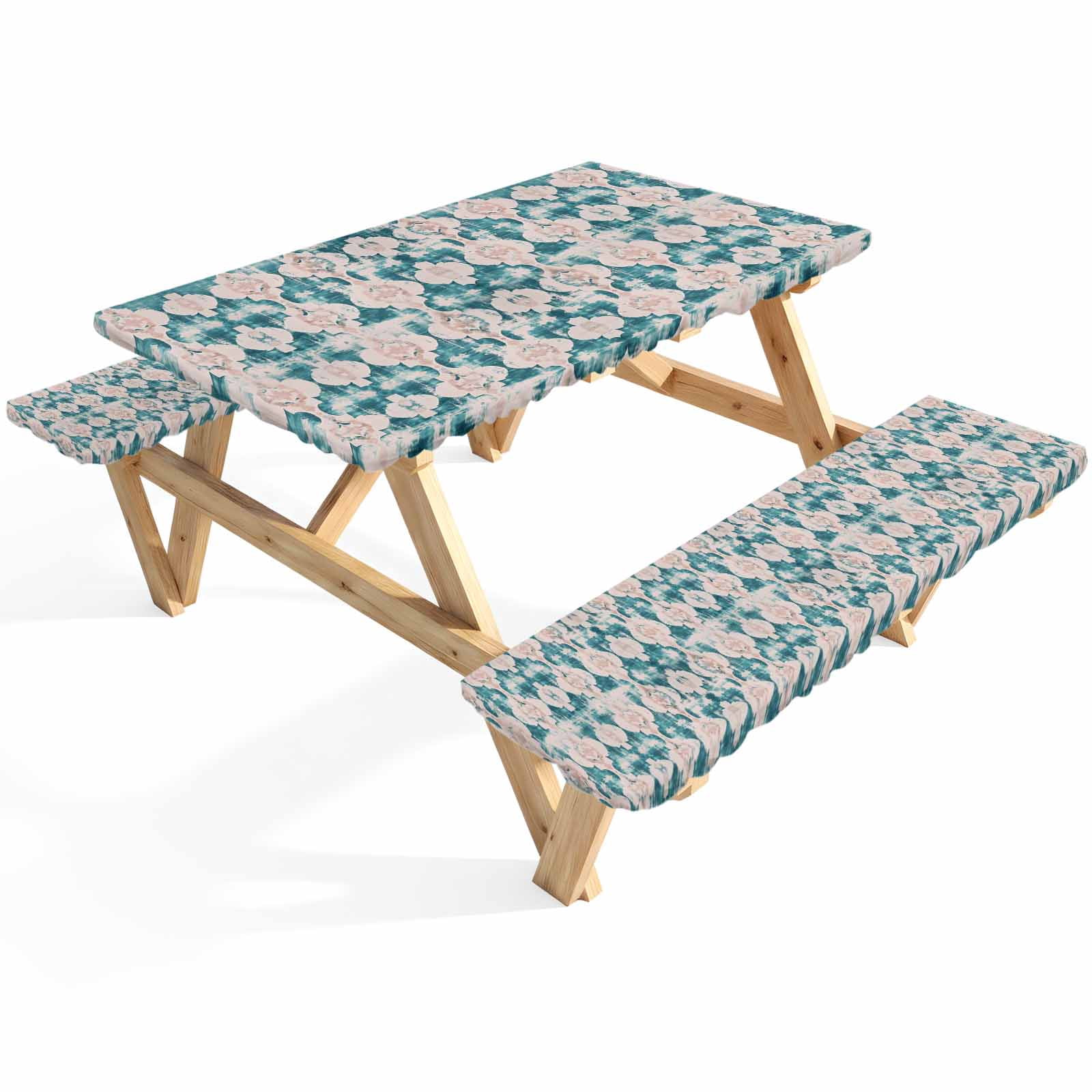 Blue Vintage Bohemia Style Picnic Table Cover with Bench Covers Turkish ...