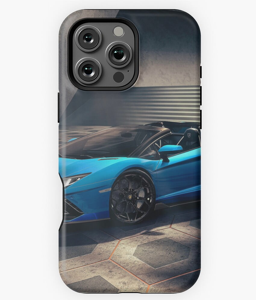 Blue Vintage Classic Car Art M1770 Phone Case for iPhone 17 16 15 14 13 ...