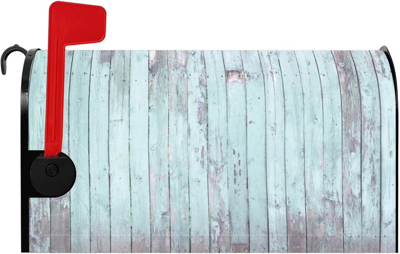 Blue Vintage Wooden Board Mailbox Cover Retro Woods Board Old Wood ...