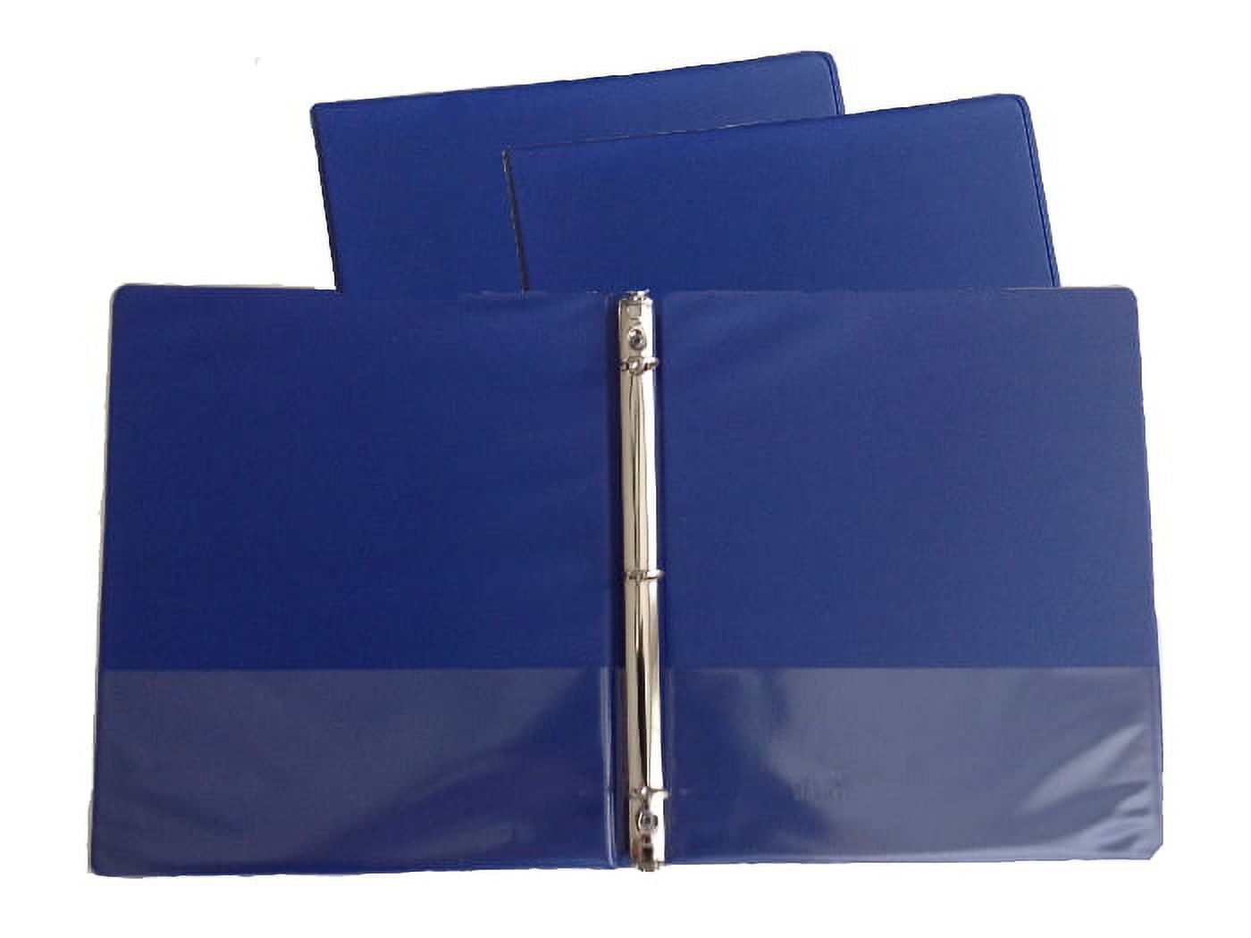 Blue Vinyl Standard 3-Ring Binders, 1/2-Inch, for 8.5" x 11" Sheets ...