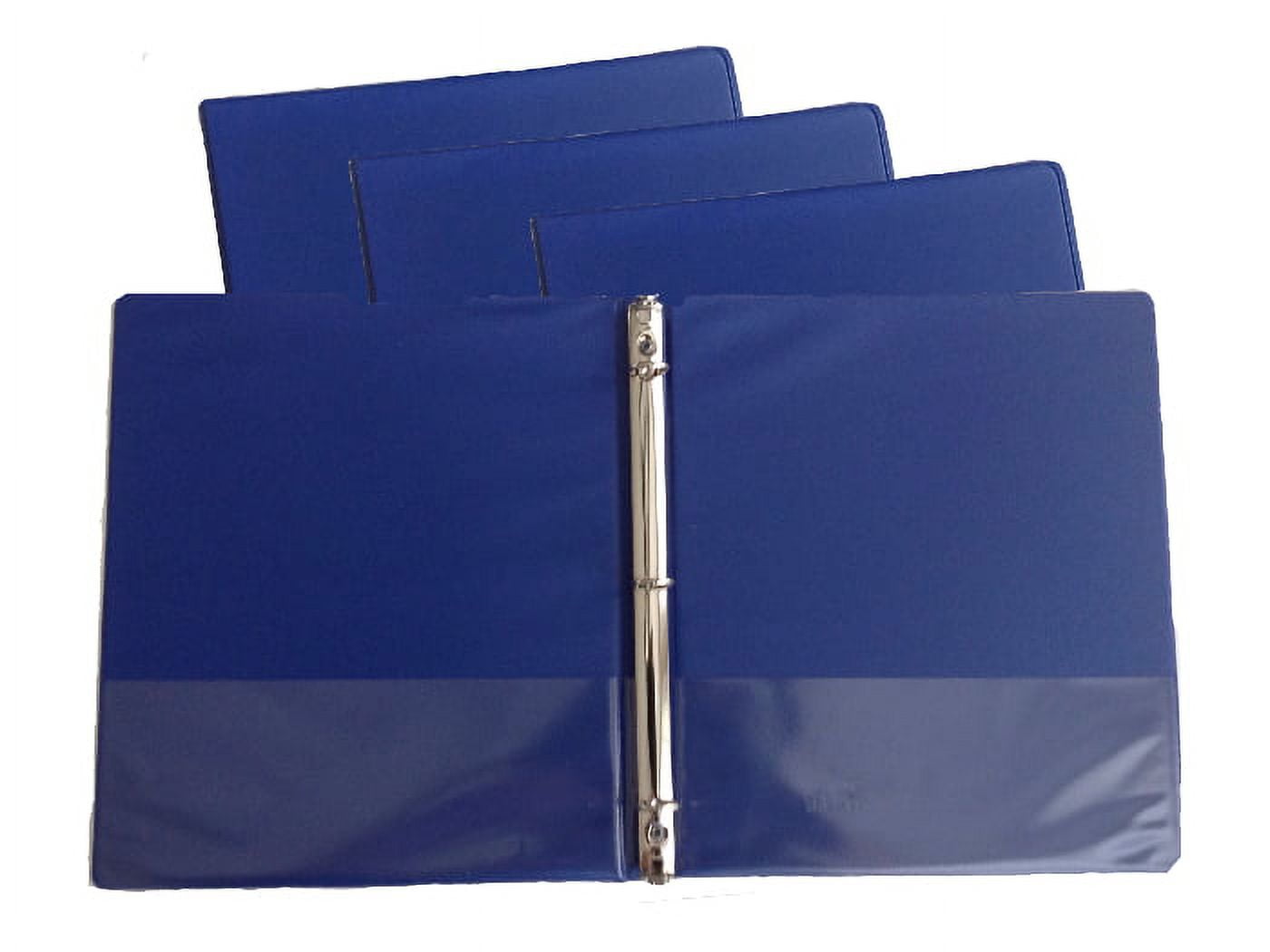 Blue Vinyl Standard 3-Ring Binders, 1/2-Inch, for 8.5" x 11" Sheets ...