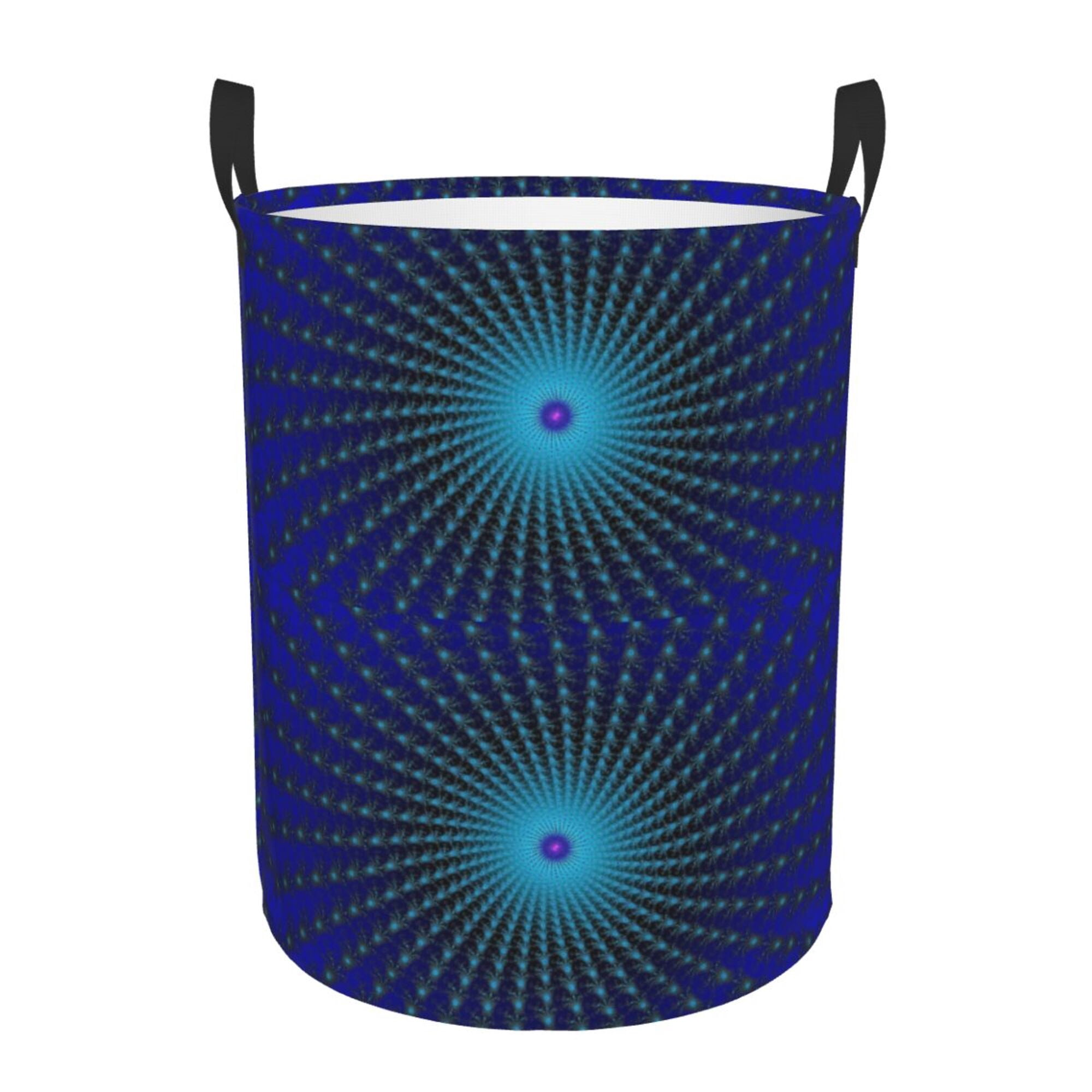 Blue-Vortex- Circular Laundry Basket (With Handle) Waterproof Oxford ...