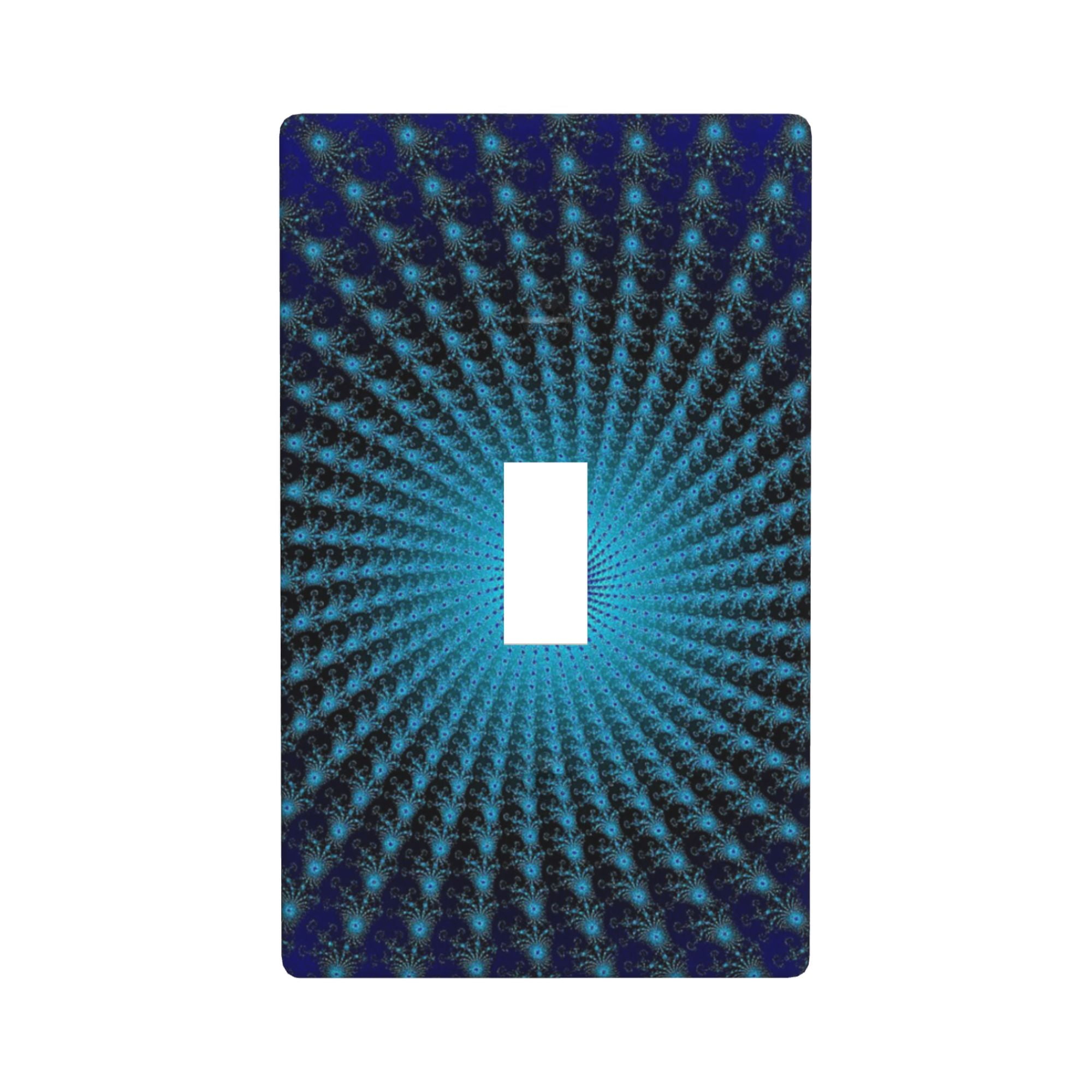 Blue-Vortex- Single Toggle Light Switch Plate Decorative Wall Plate ...