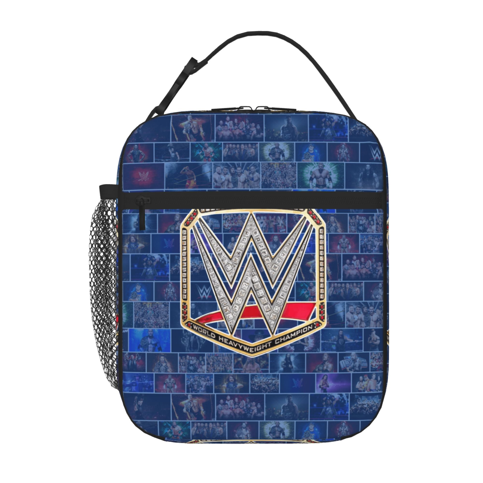 Blue W-W-E Insulated Lunch Bag, Portable Thermal Tote Handheld Cling ...