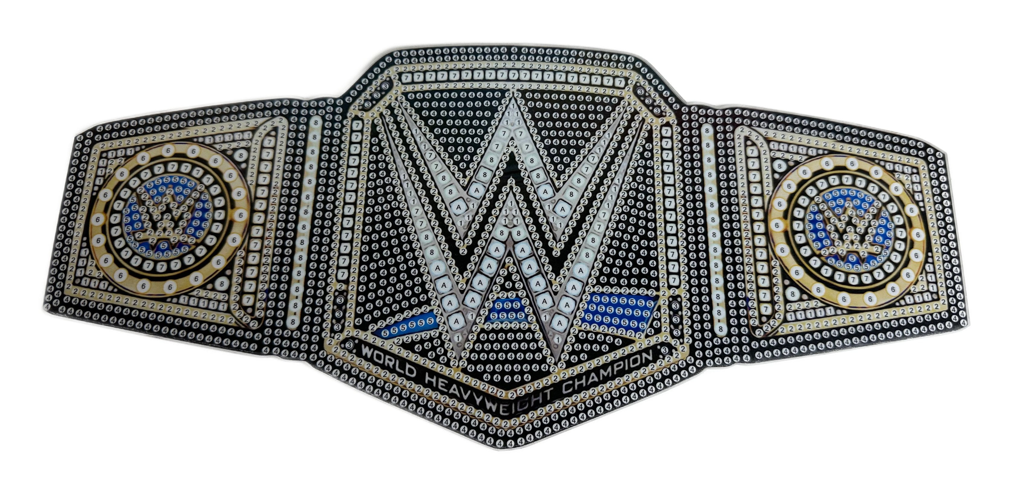 Blue WWE Championship Belt 5D DIY Diamond Art Kit - Walmart.com