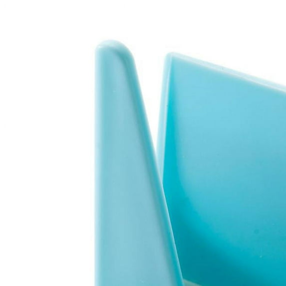 Blue Wall-Mounted Pot Lid Rack,Plastic Kitchen Pot Pan Cover Cover ...