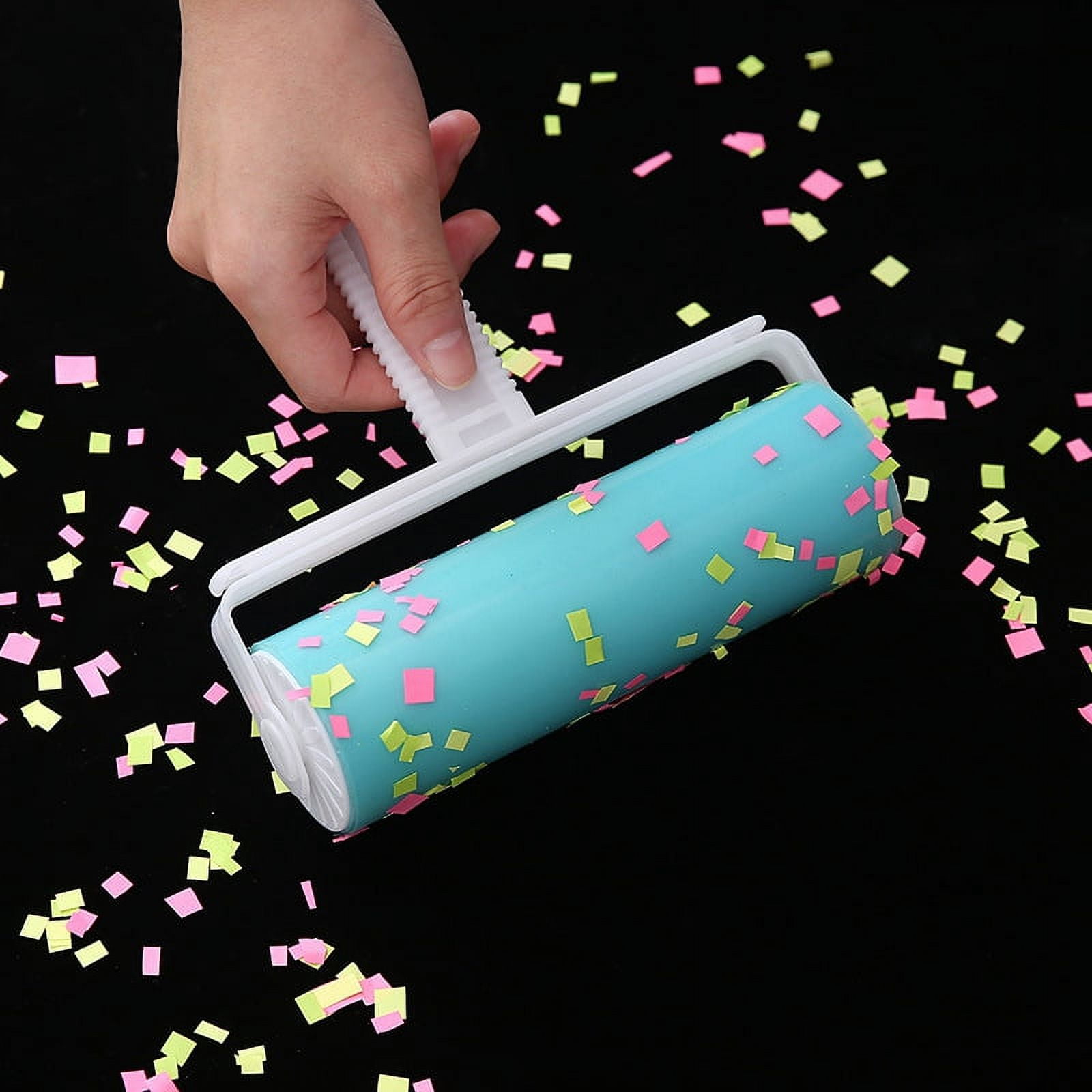 Blue-,Washable Reusable Household Cleaning Remover Portable Hair Rolle ...