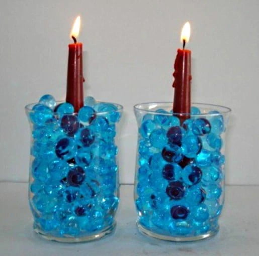 Blue Water Beads - Vase Fillers for Use with LED wedding party Water ...