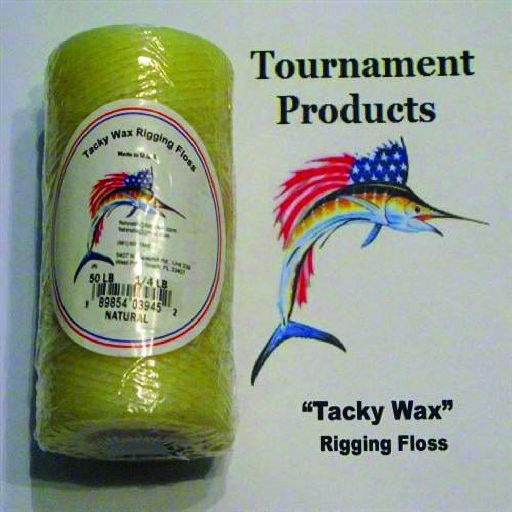 Blue Water Candy 20000 1/4lb. Spool of 30# Test Waxed Rigging Floss ...