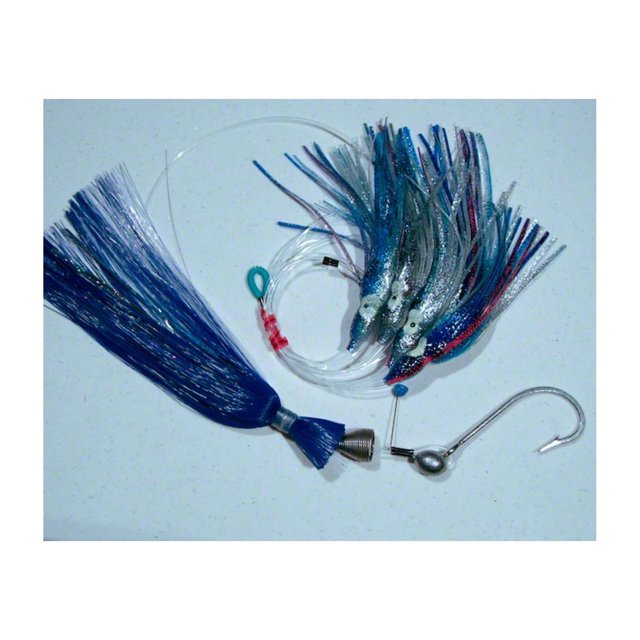 Blue Water Candy 95307 Super Star Fishing Rig 4 1/4" Blue Squid ...