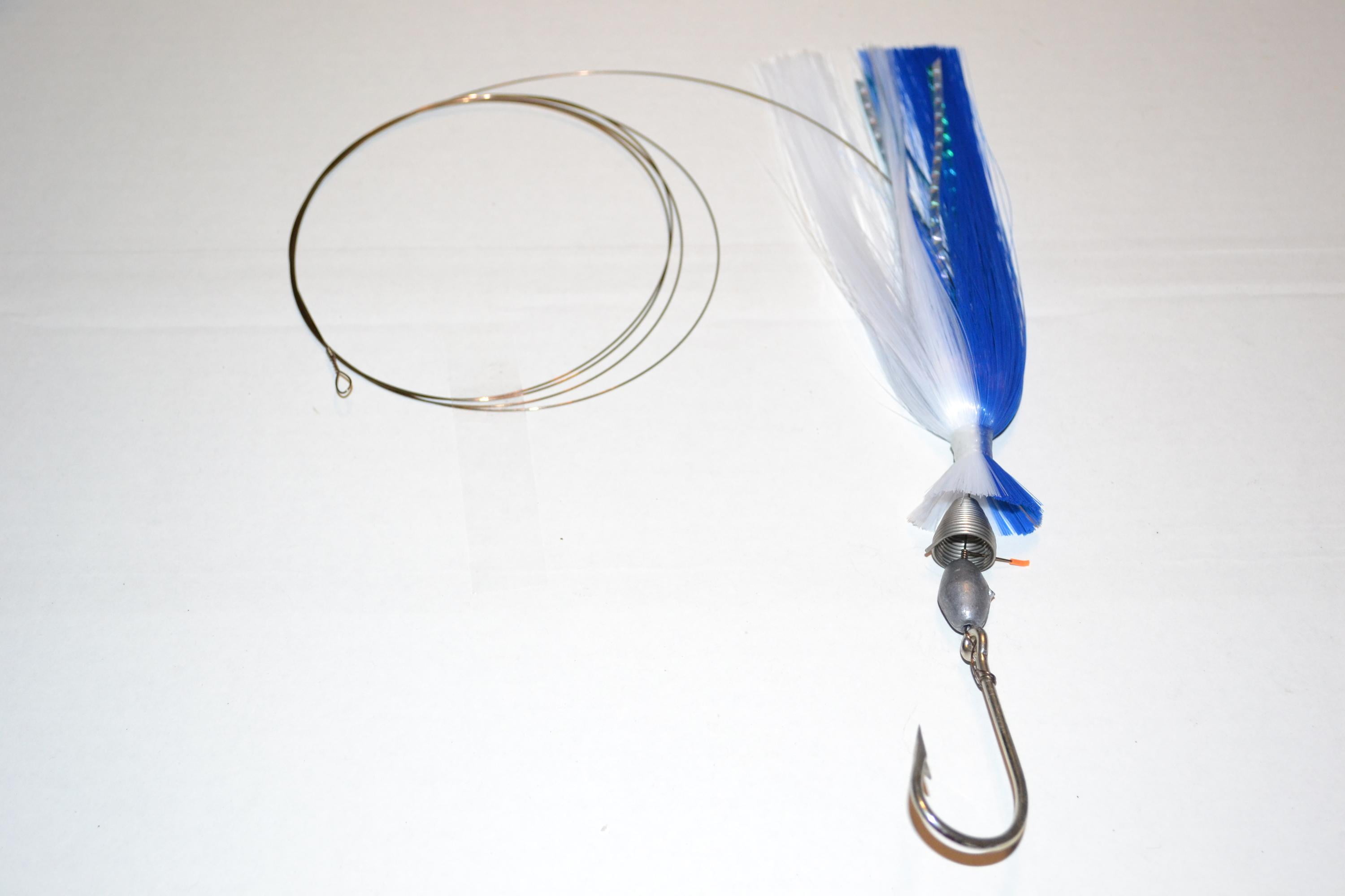 Blue Water Candy Ballyhoo Rig, 1oz, Blue/White - Walmart.com