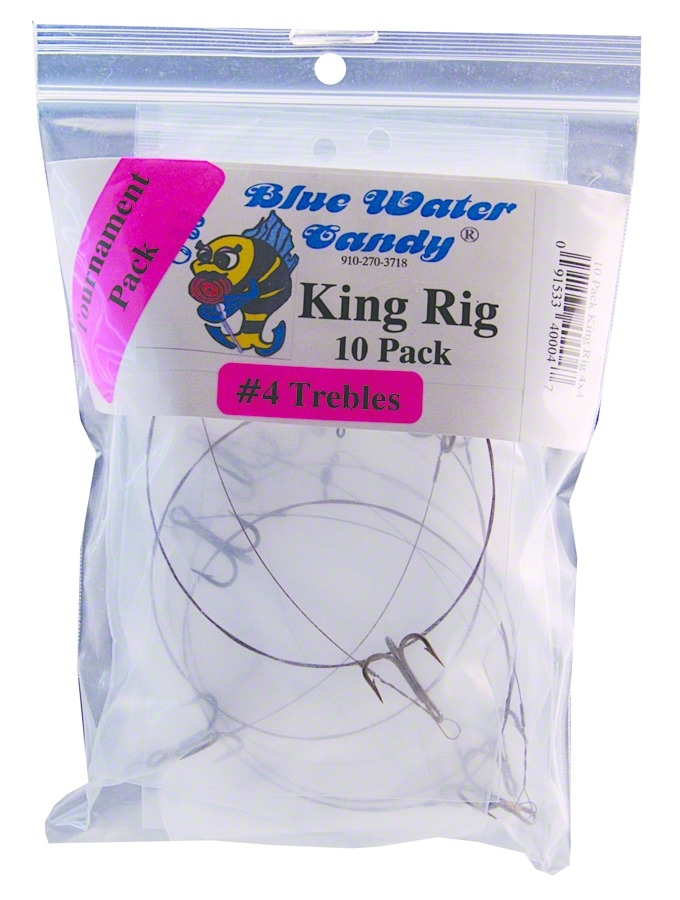 Blue Water Candy Fishing Lure 40004 King Rig Tourn 10 Per Pack Dbl ...