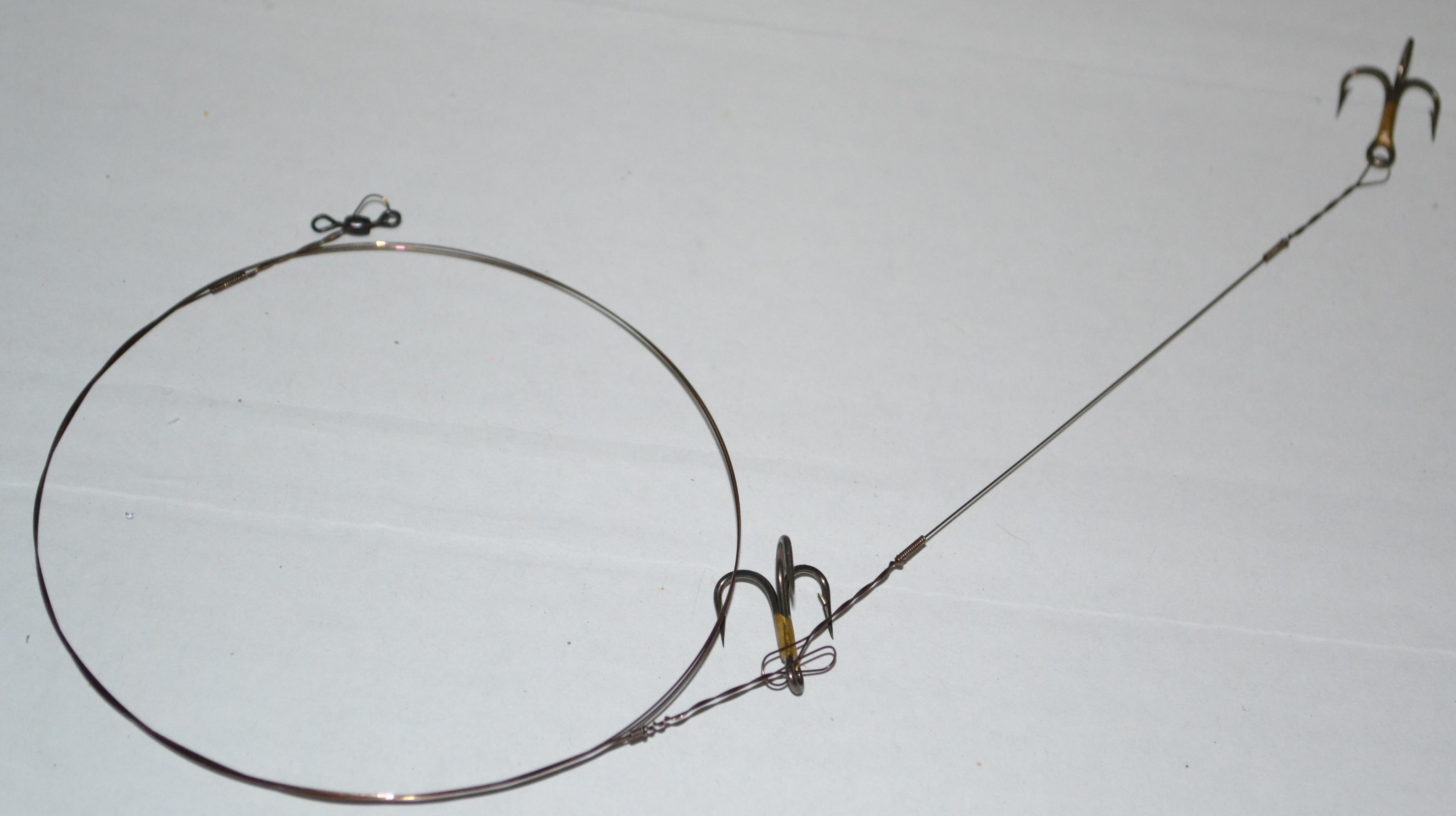 Blue Water Candy Fishing Lure 40006 Naked King Rig Dbl #6Treble #5Wire ...