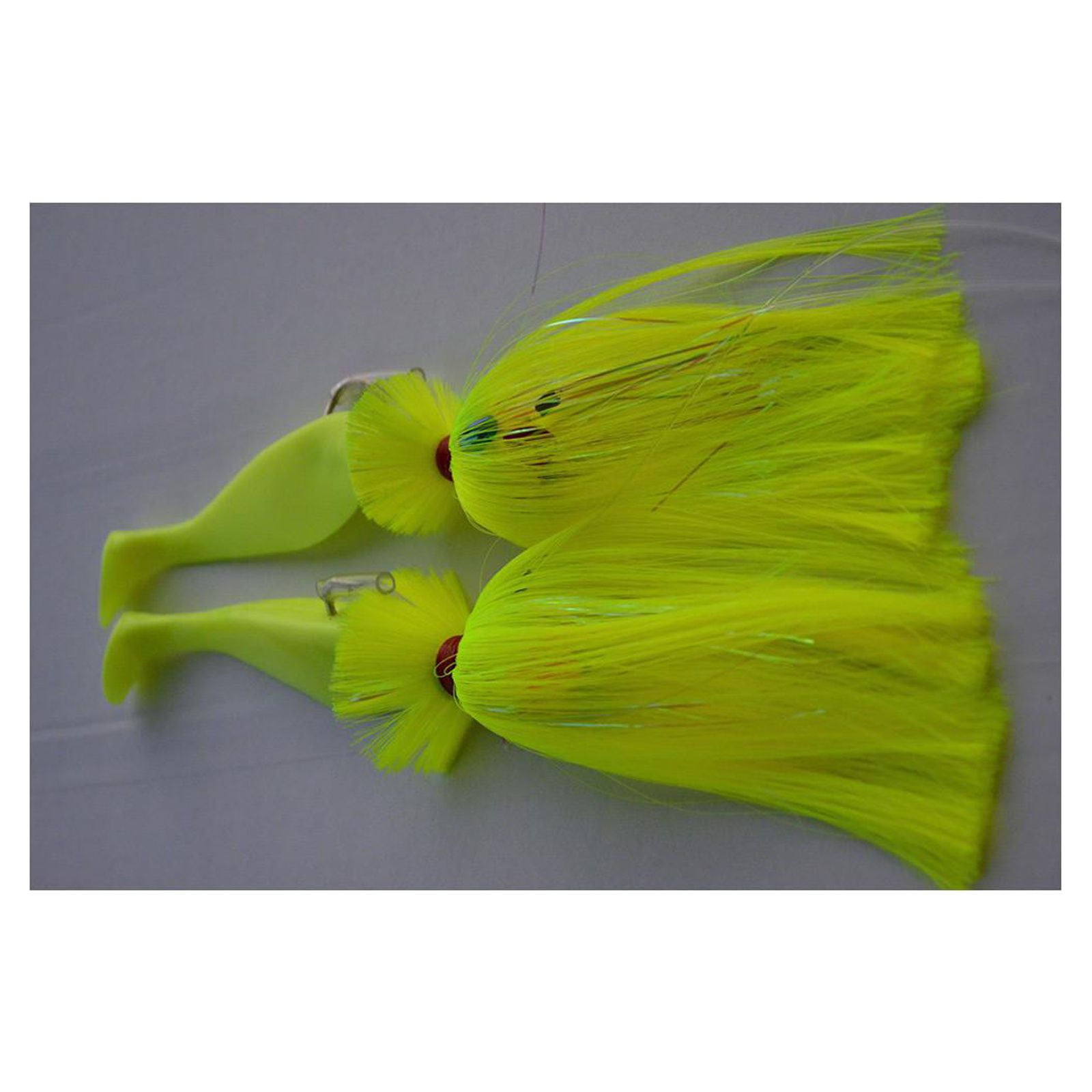 Blue Water Candy Tandem Parachute Bait Rigs, 12oz x 8oz, Chartreuse ...