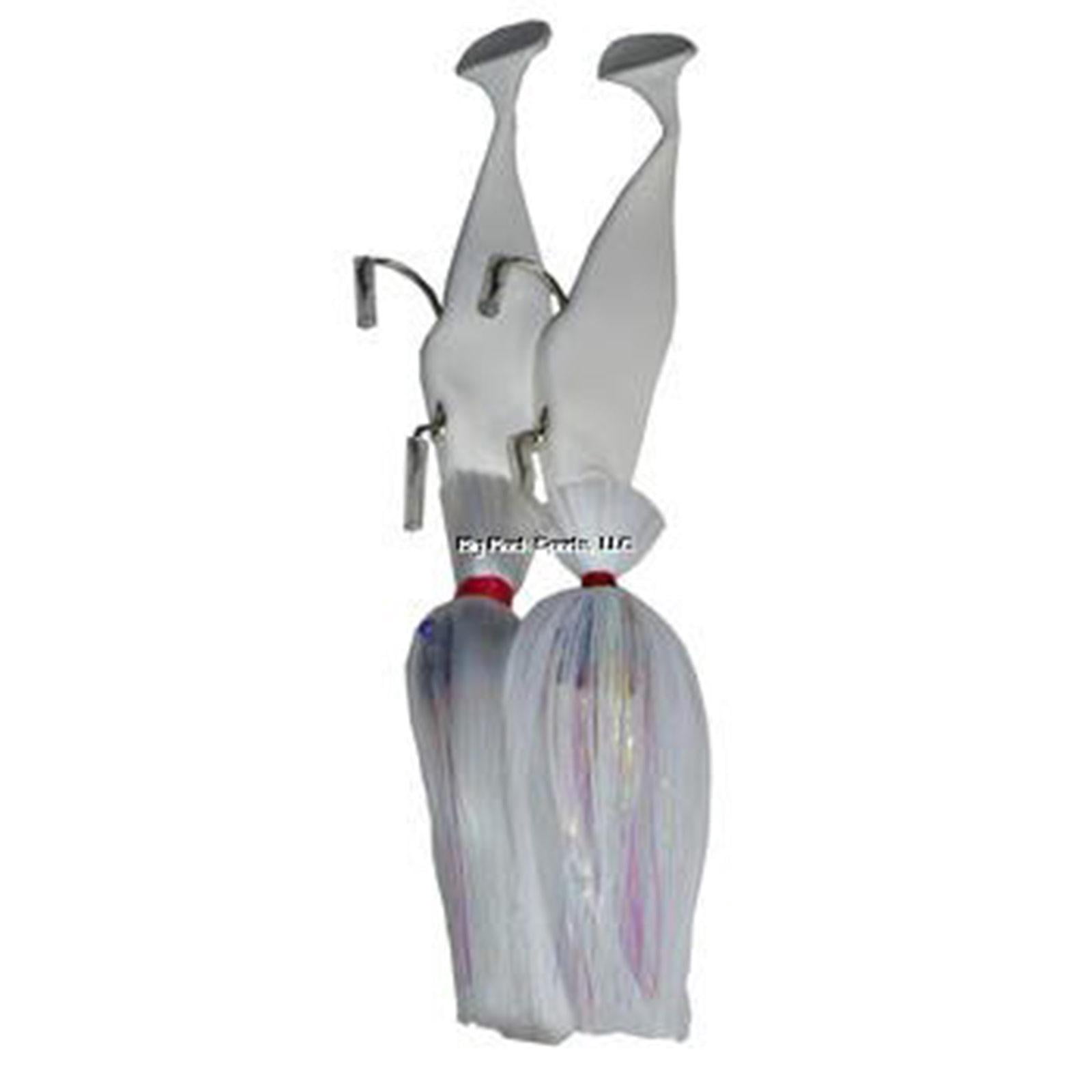 Blue Water Candy Tandem Rig 9", 8oz/4oz, White on Purple - Walmart.com