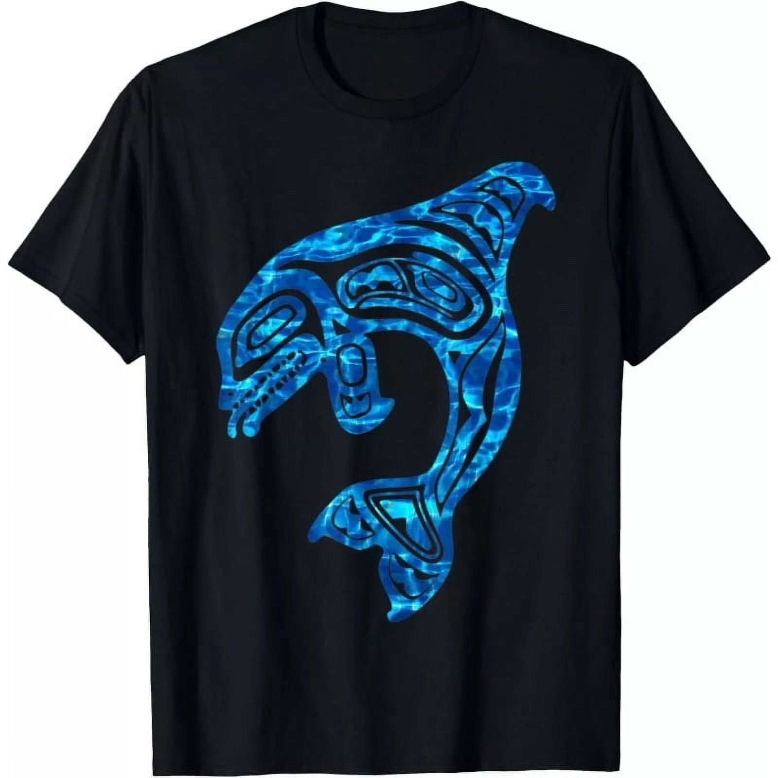 Blue Water Orca Killer Whale Native Pacific Northwest Shirt - Walmart.com