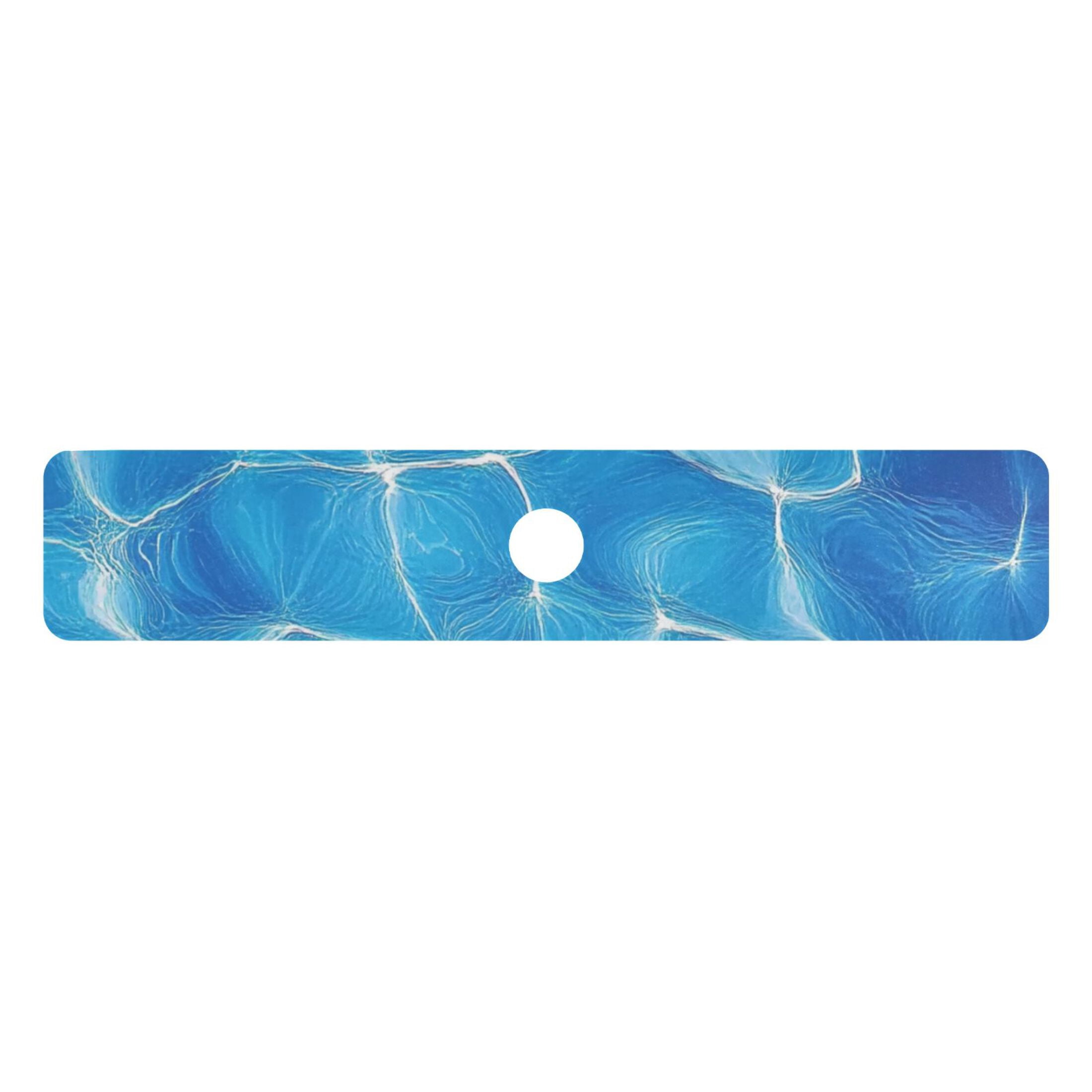 Blue Water Ripples Kitchen Sink Splash Guard, Silicone Faucet Mat Dry ...