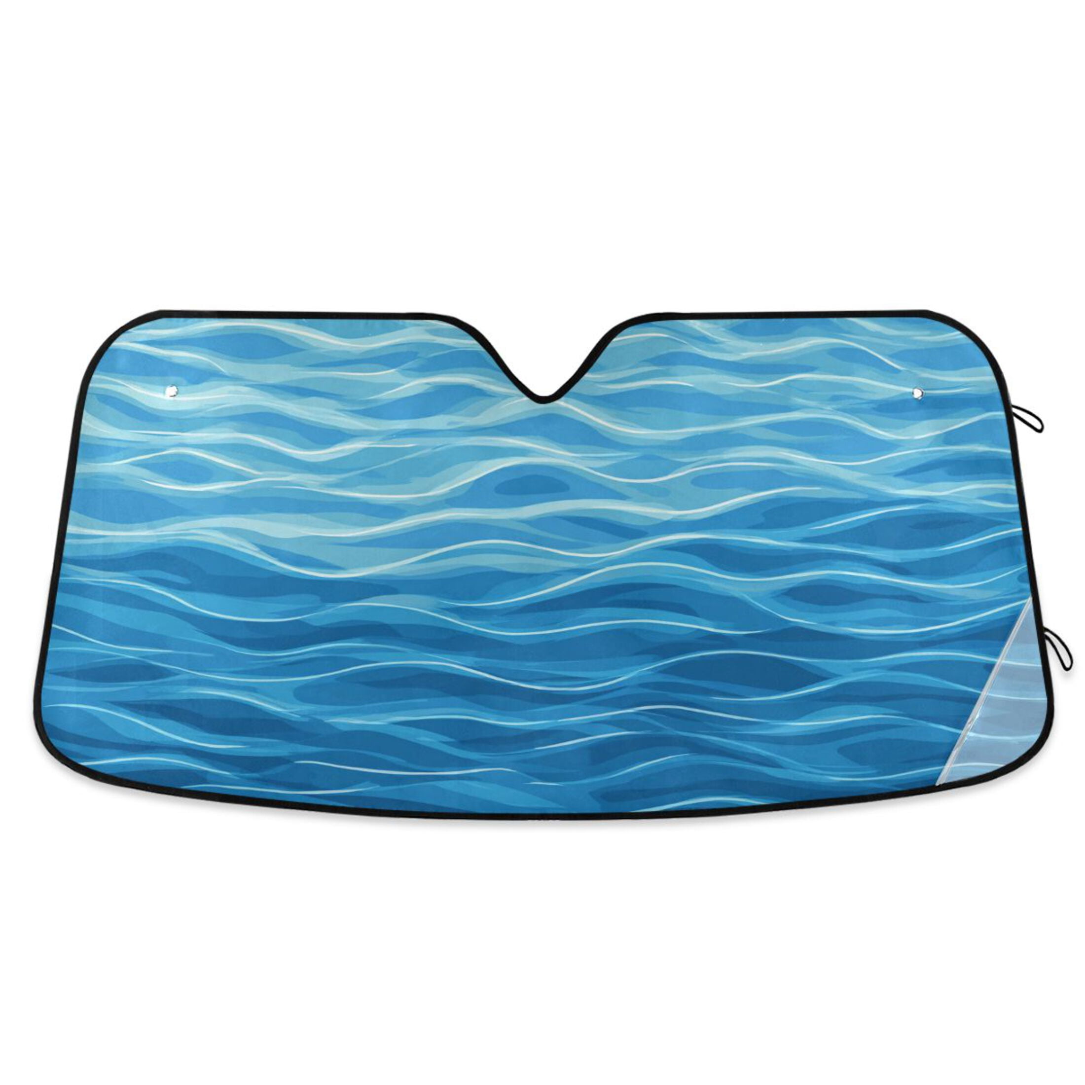 Blue Water Ripples Windshield Sun Shade Automobile Visor Accordion ...