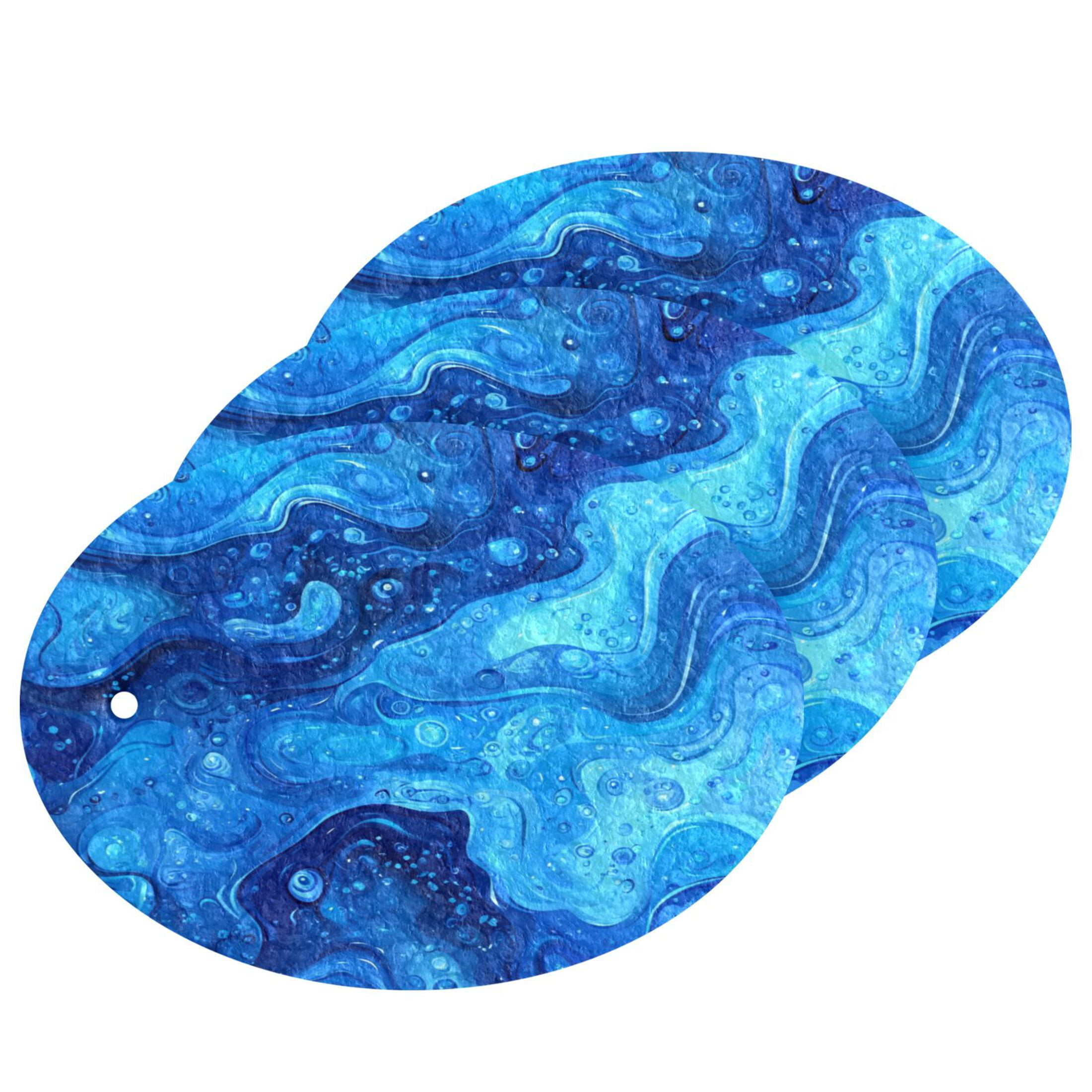 Blue Water Texture 3 Pack Dish Sponges Bulk Natural Sponges Household ...