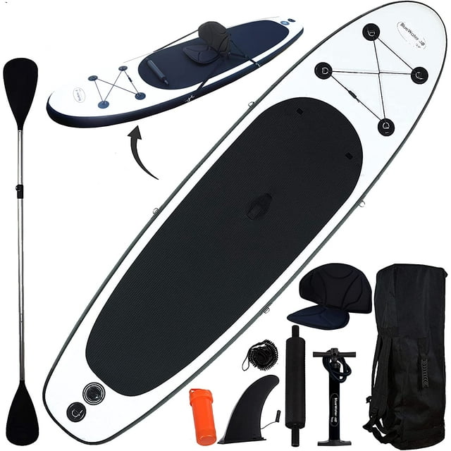 Blue Water Toys Inflatable Kayak / Stand up Paddle Board Kit, 10 feet ...