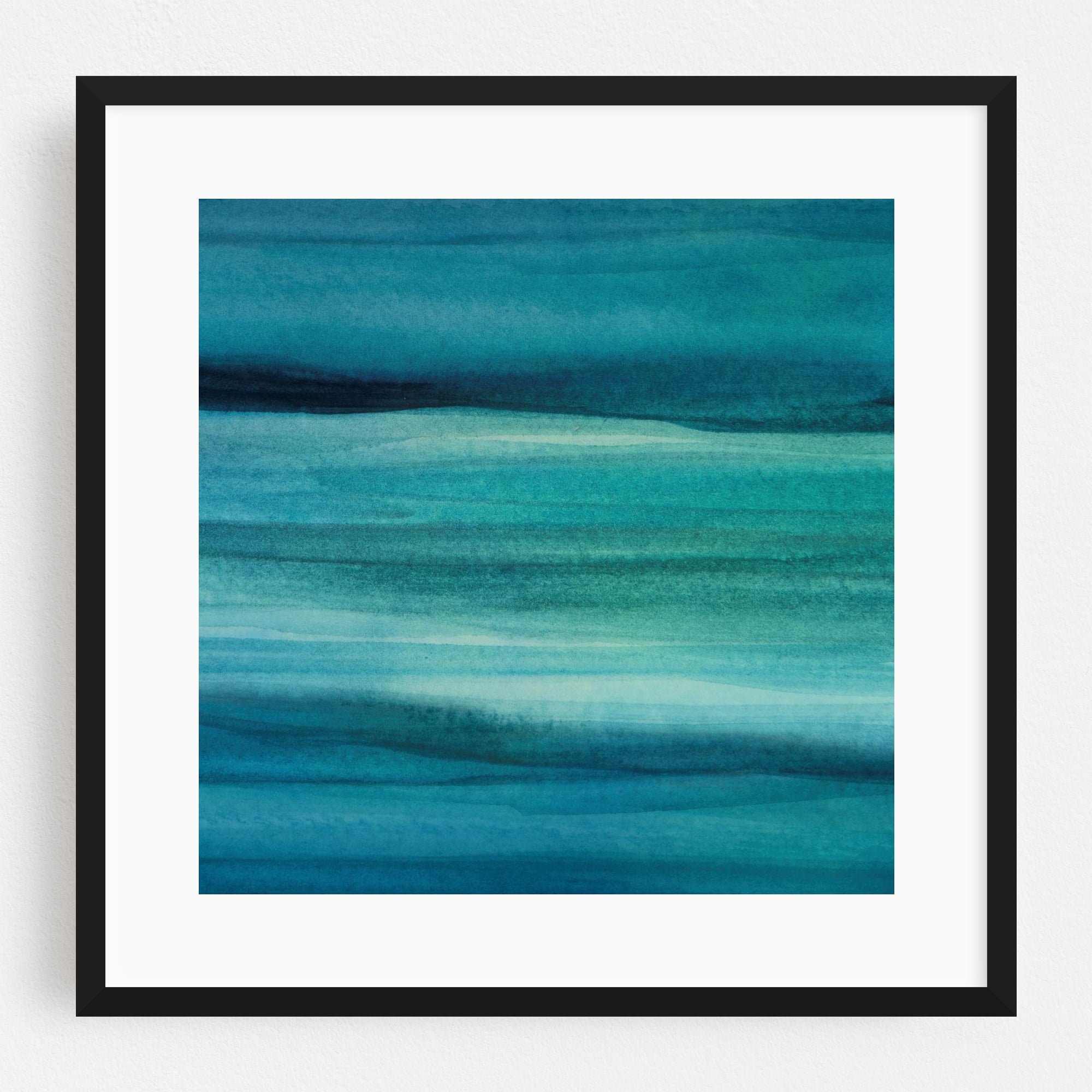 Blue Watercolor Abstract - Photography Abstract Watercolor Ocean ...