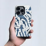 Blue Watercolor Shark Ocean Aesthetic iPhone Case 17 16 15 14 13 12 11 ...
