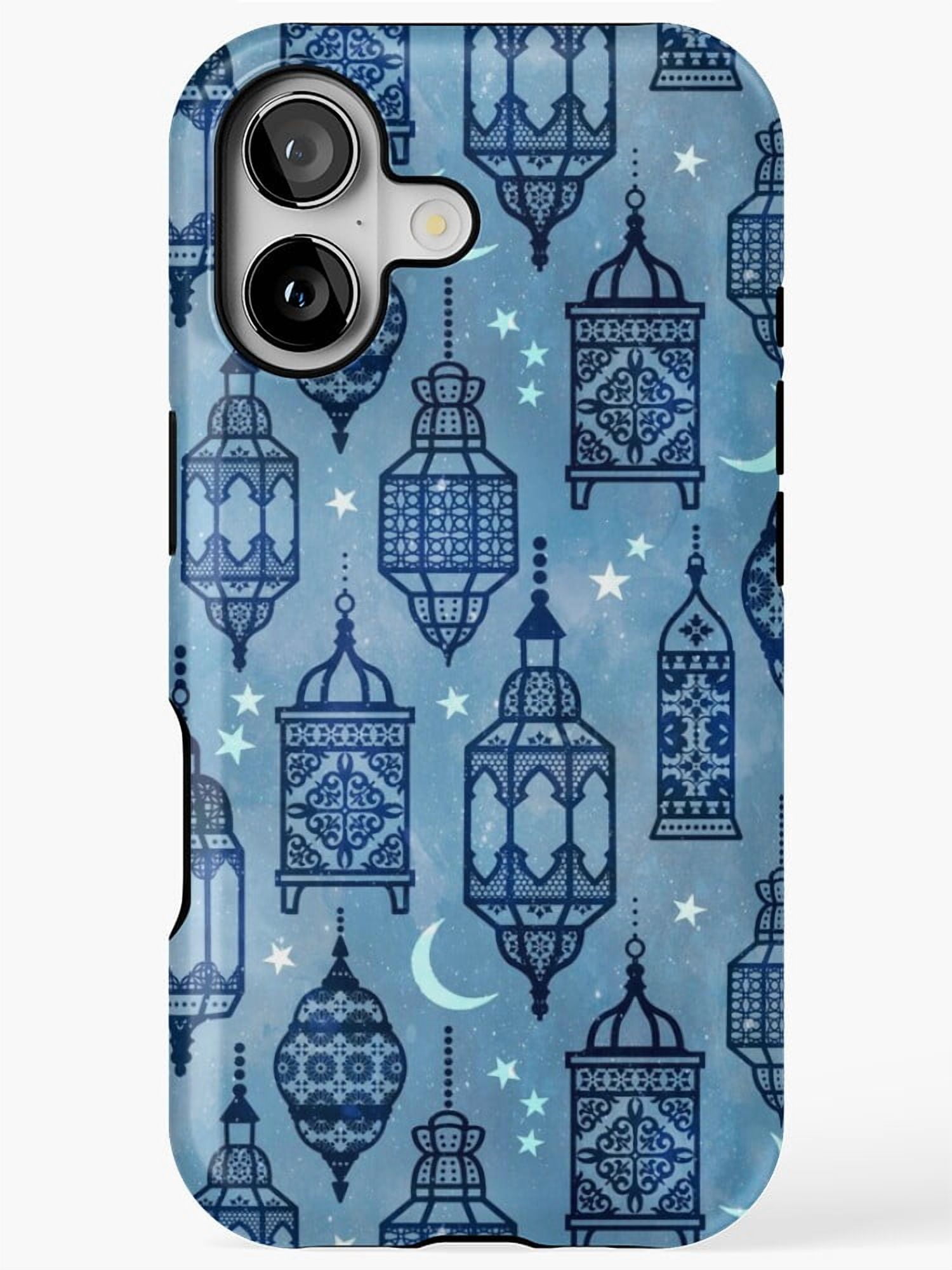 Blue Watercolor Stripes Abstract Modern Pattern Phone Case for iPhone ...