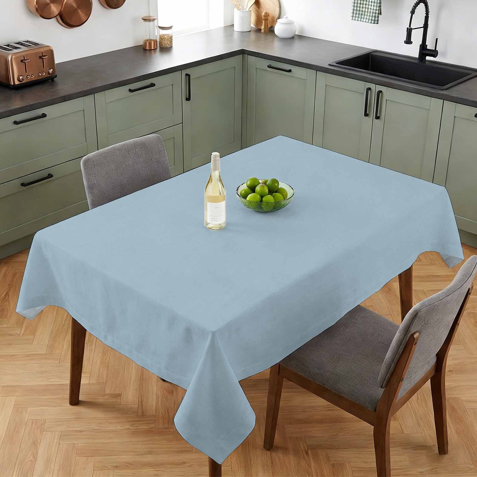 Blue Watercolor Table Cloth 52x70in, Waterproof Rectangle Tablecloth ...