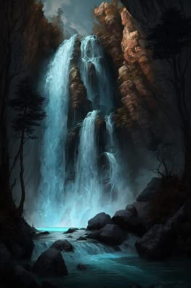 Blue Waterfalls Jigsaw Puzzle for Adults 300 Pieces, Wooden Puzzles ...