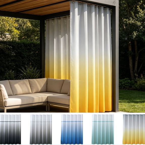 Blue Waterproof Outdoor Curtain Single Sheet, Thickened Nylon Privacy ...