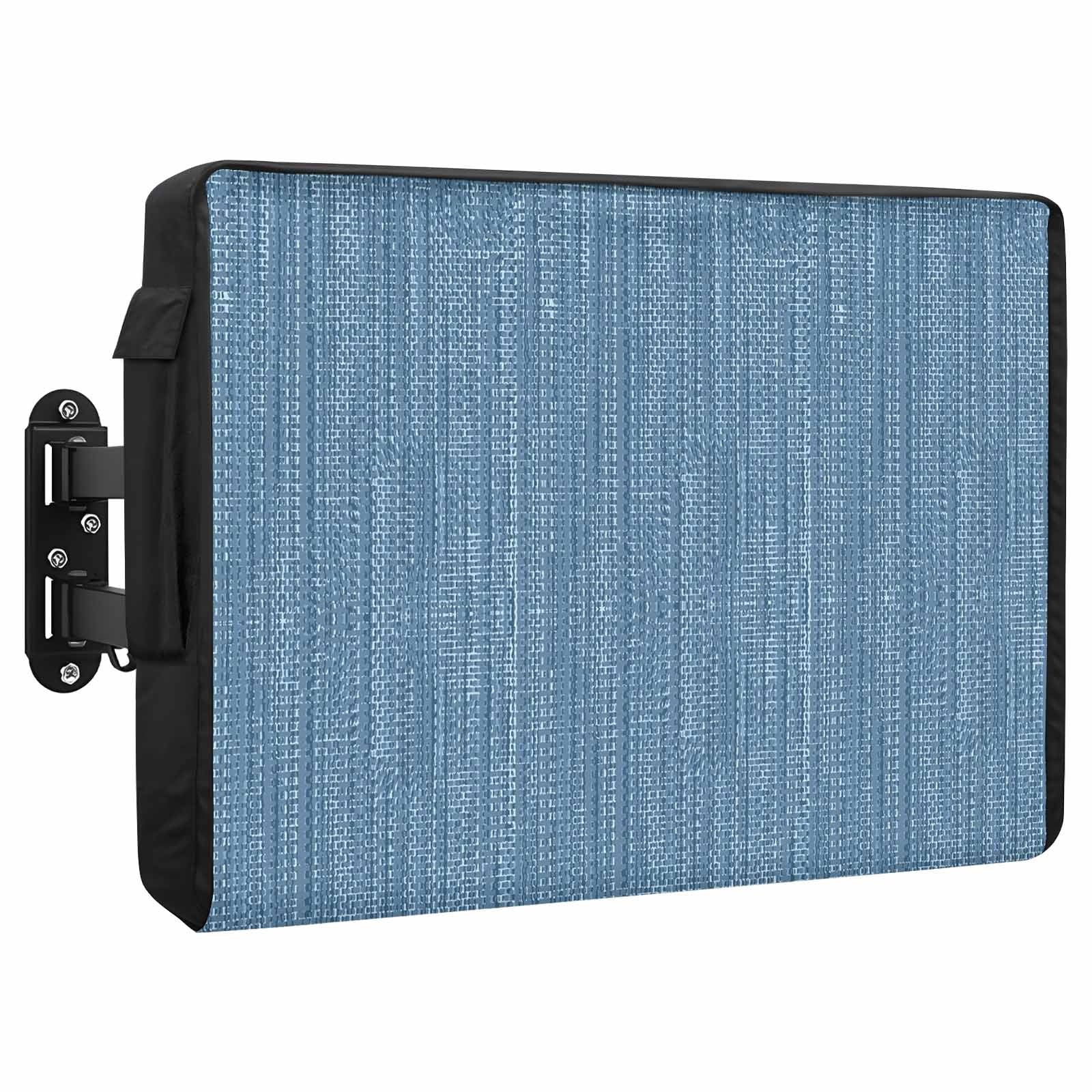 Blue Waterproof Outdoor TV Cover, Country Vintage Minimalist Solid ...