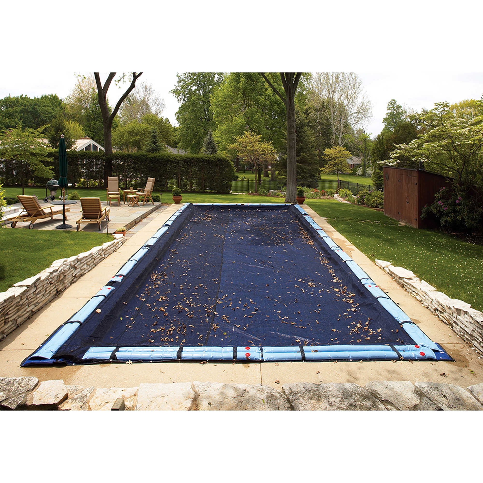 Blue Wave 16' x 24' Rectangular Above Ground Leaf Net Pool Cover ...
