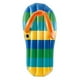 Blue Wave Beach Striped Flip Flop 71" Inflatable Pool Float - Walmart.com