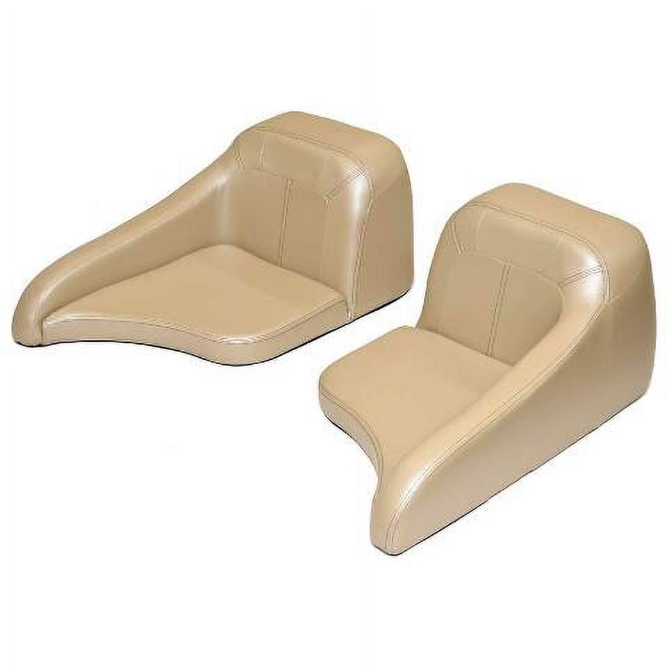 Blue Wave Boat Bow Seat Cushions | High Back Beige (Set of 2) - Walmart.com