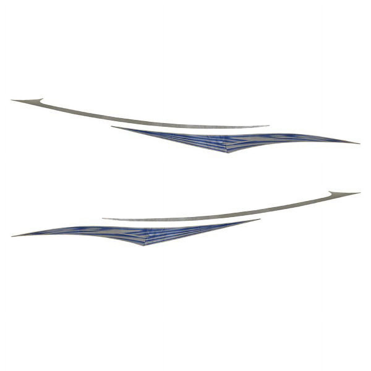 Blue Wave Boat Graphic Decal U25763-01 | Blue Silver (Set of 2 ...