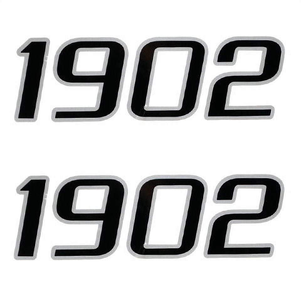 Blue Wave Boat Model Decal 130111 | 1902 Black Silver Stickers (Pair ...