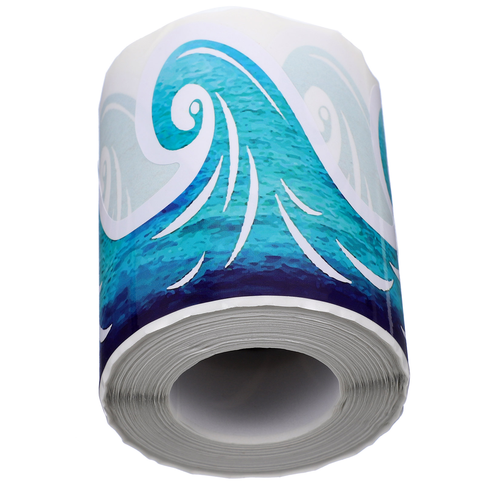 Blue Wave Border Blackboard Decoration Waterproof Adhesive Decorative ...