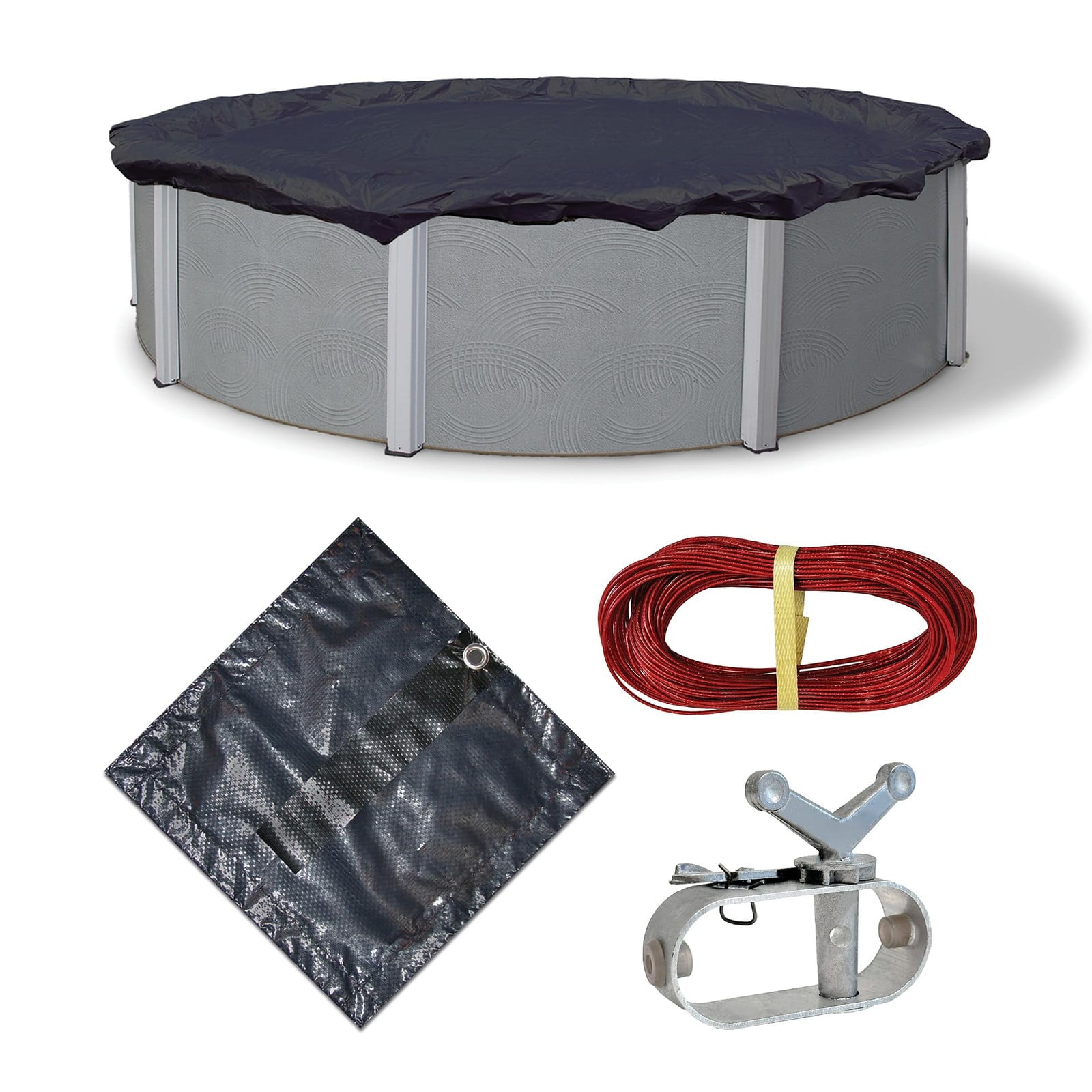 Blue Wave Bronze 8-Year 15-Ft Round Above Ground Pool Winter Cover ...