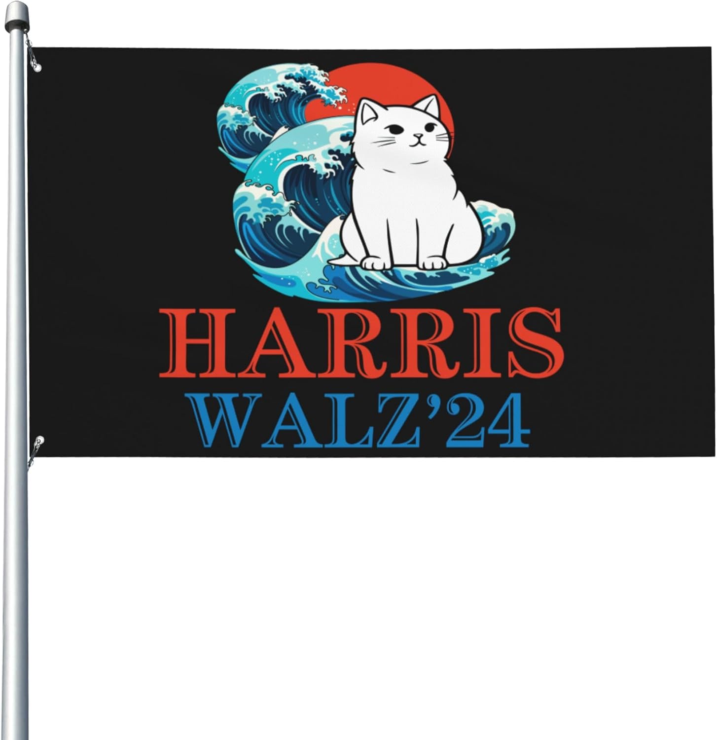 Blue Wave Cats For Kamala Harris Walz Childless Cats Ladies Vote Blue ...