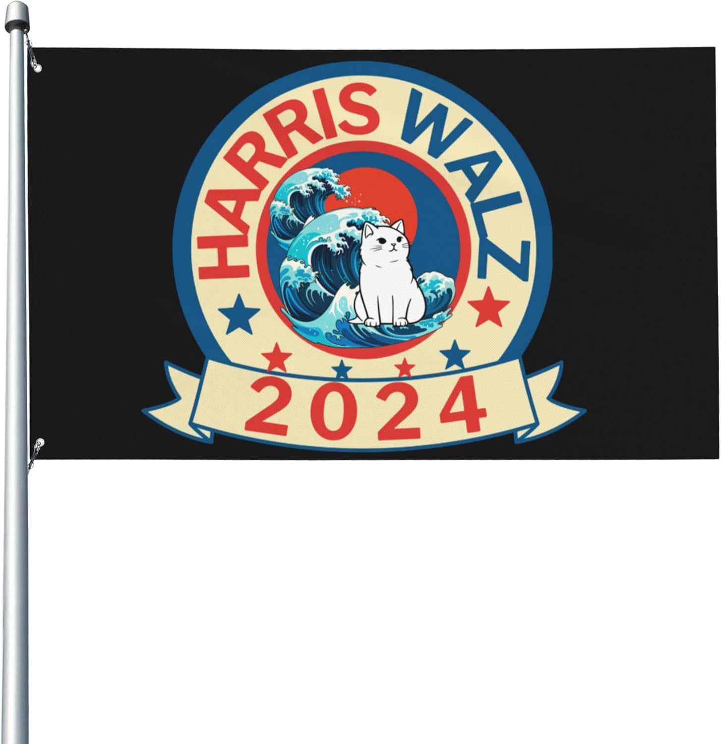 Blue Wave Cats For Kamala Harris Walz Childless Cats Ladies Vote Blue ...