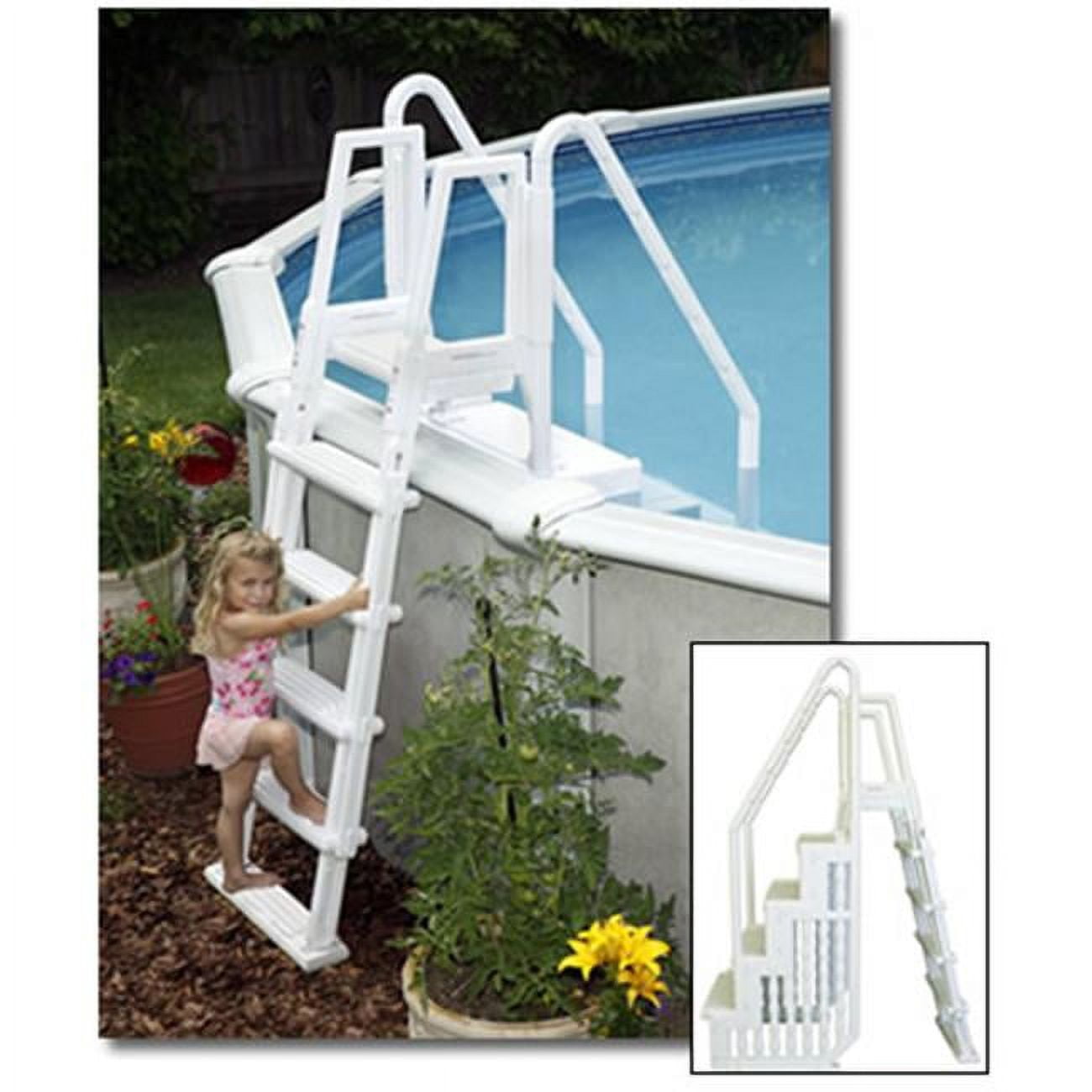 Blue Wave Easy Pool Step with Outside Ladder - Walmart.com