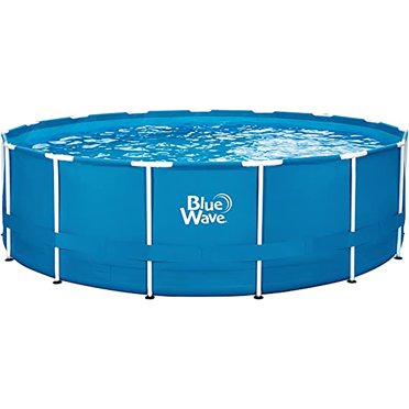 Blue Wave Presto Round 52-in Deep Metal Wall Swimming Pool Package ...