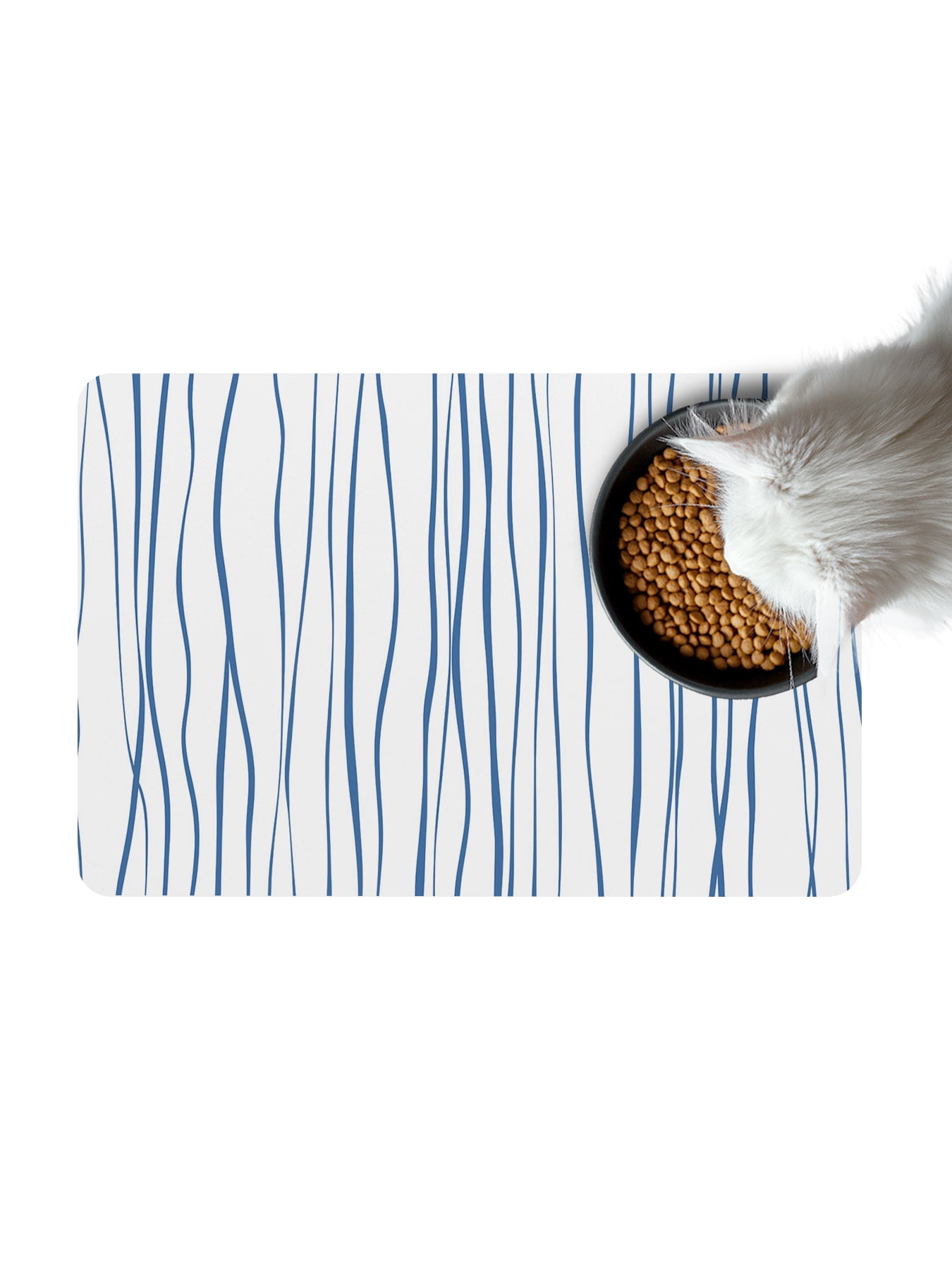 Blue Wave Lines Doormat Non Slip Diatomaceous Earth Door Mat Absorbent ...