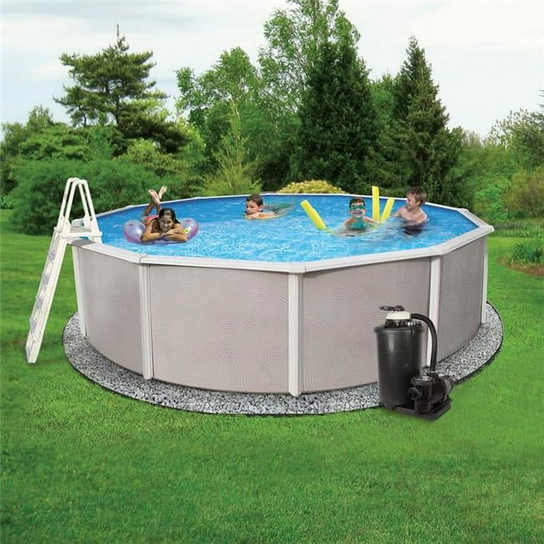 Blue Wave NB19769 24 ft. Barcelona Deluxe Round Pool Pack